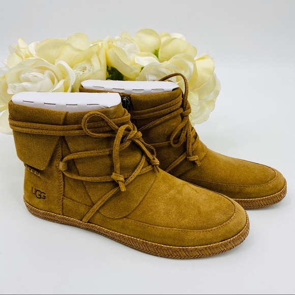 UGG | Shoes | Nib Ugg Reid Suede Bootie Moccasins | Poshmark